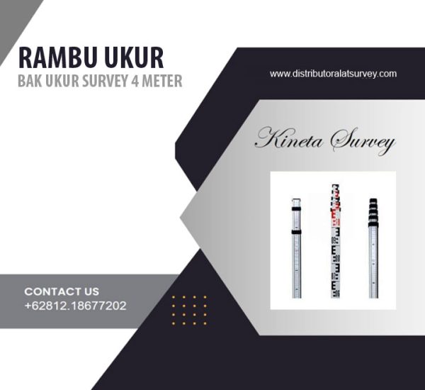 Jual Rambu Ukur Bak Ukur Survey 4 Meter - DISTRIBUTOR ALAT SURVEY | HP ...